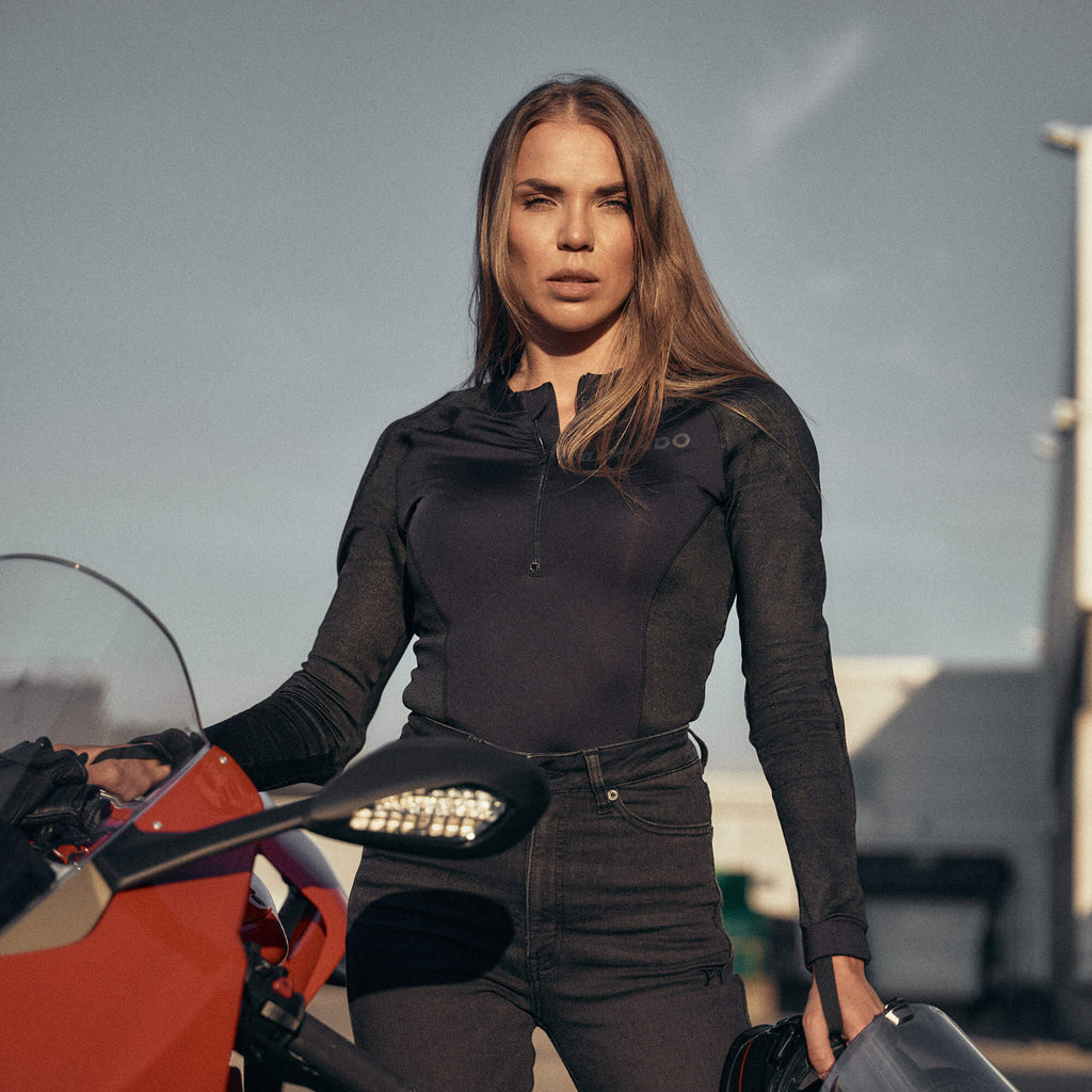 Pando Moto | Shell WW Black 02 – Armoured Motorcycle Baselayer Bodysuit ...