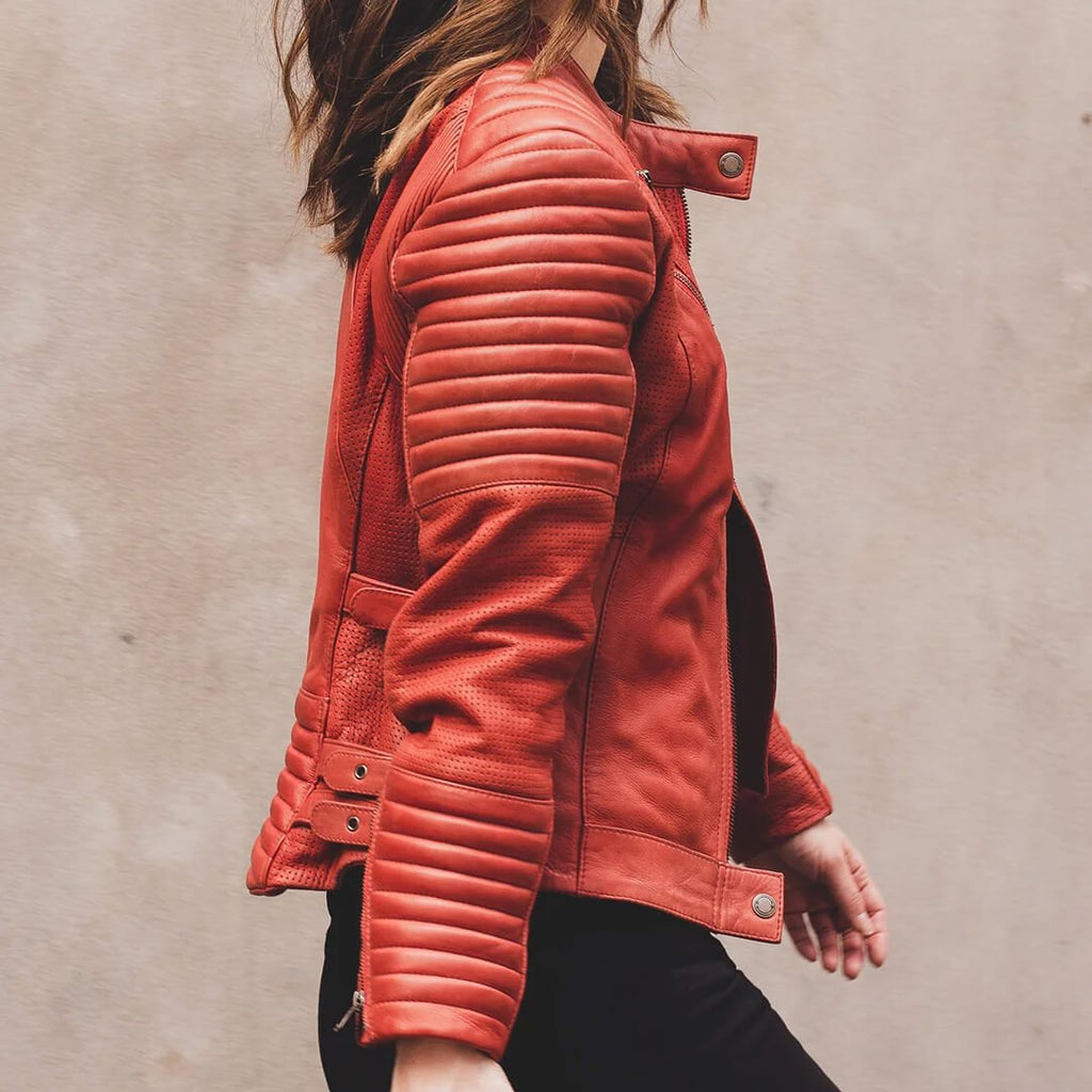 Black Arrow Moto | Wild & Free Perforated Leather Jacket - Peak Moto