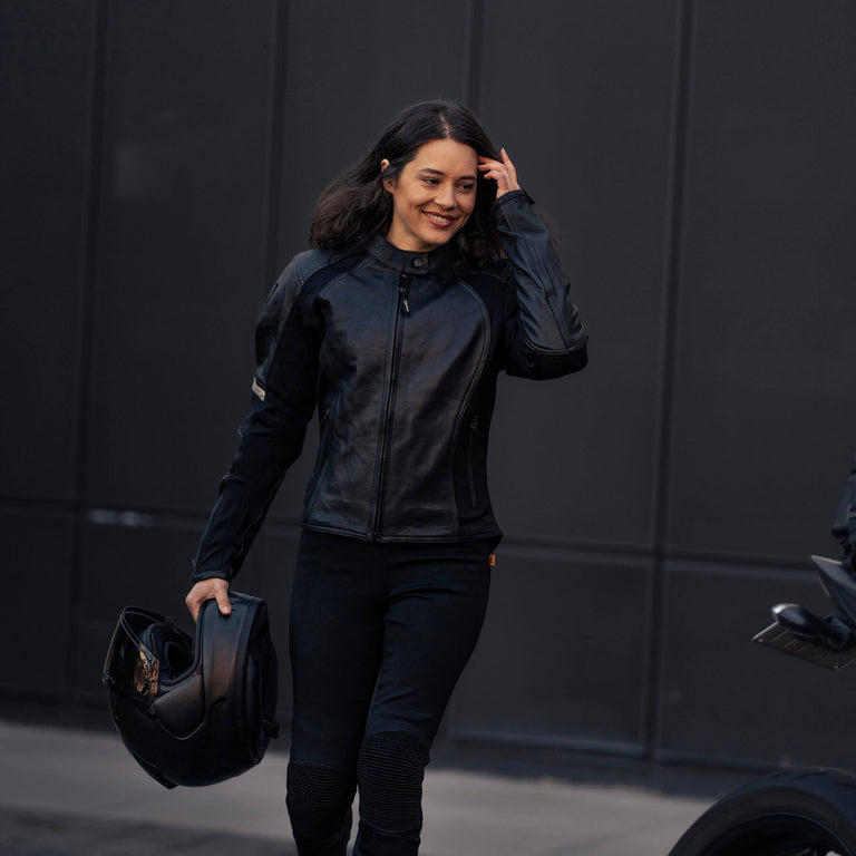 MotoGirl | Fiona Leather Jacket | Peak Moto