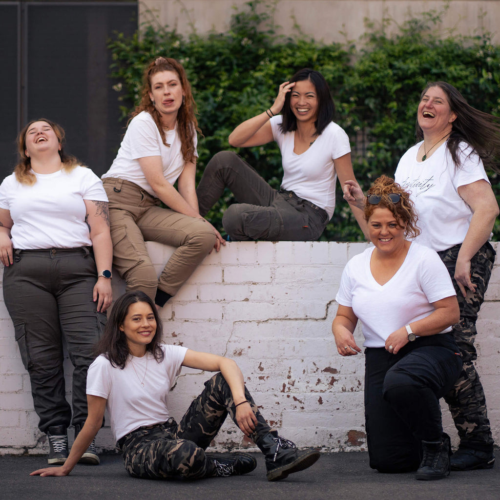 MotoGirl | Lara Cargo Pants - Black | Peak Moto